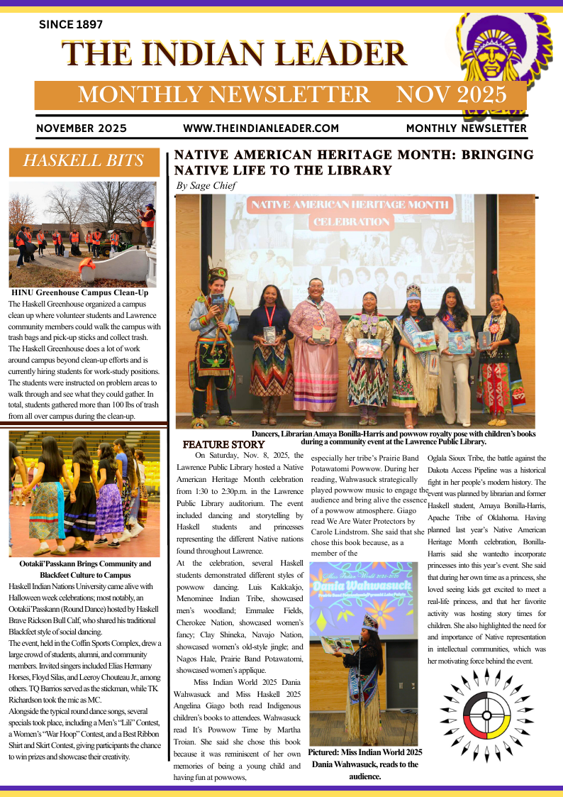 November 2025 Newsletter - The Indian Leader